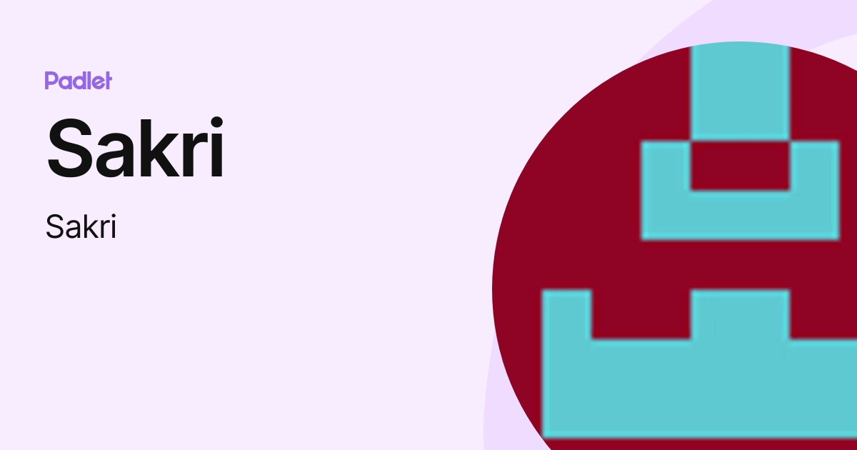 Sakri (Sakri) profile | Padlet