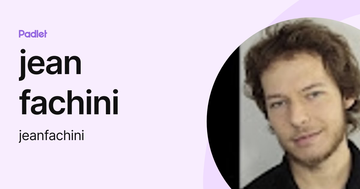jean fachini (jeanfachini) profile | Padlet