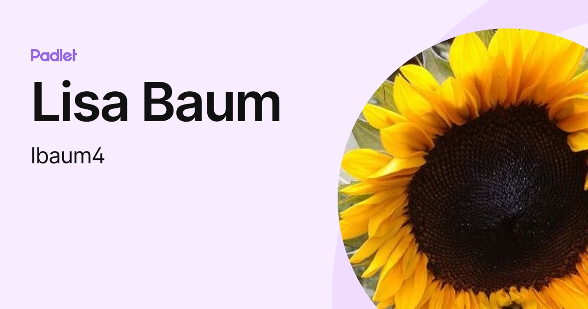 Lisa Baum (lbaum4) profile | Padlet