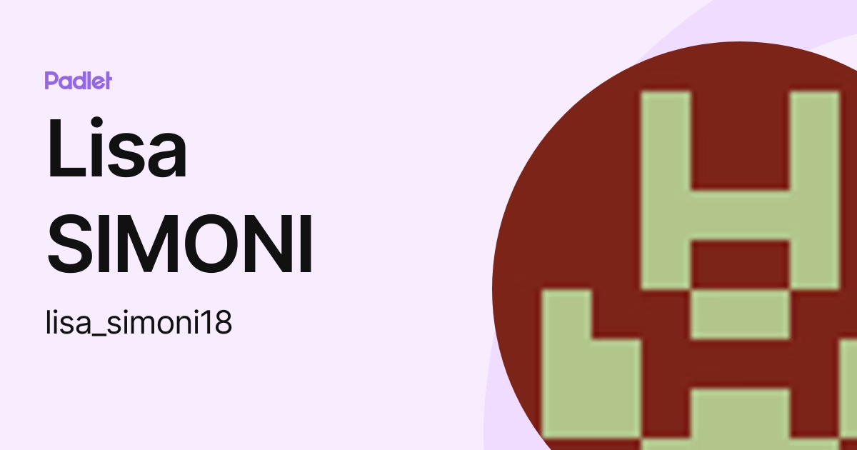 Lisa SIMONI (lisa_simoni18) profile | Padlet