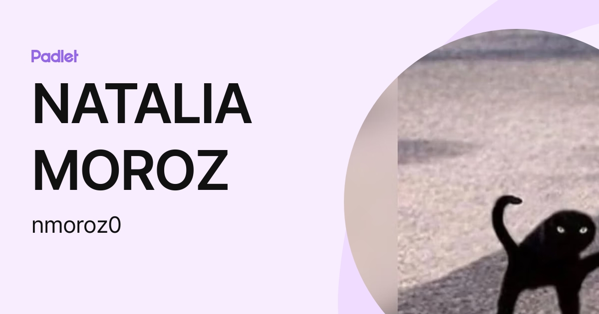 NATALIA MOROZ (nmoroz0) profile | Padlet