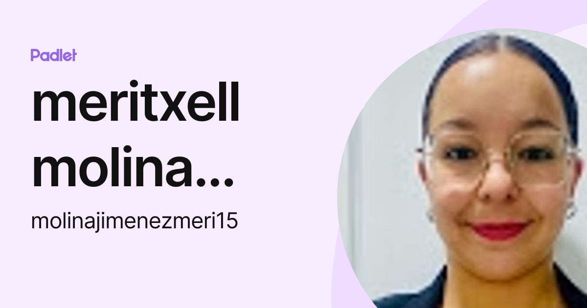 meritxell molina jiménez (molinajimenezmeri15) profile | Padlet