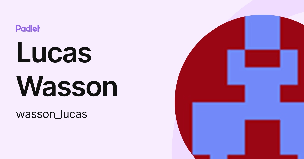 Lucas Wasson (wasson_lucas) profile | Padlet