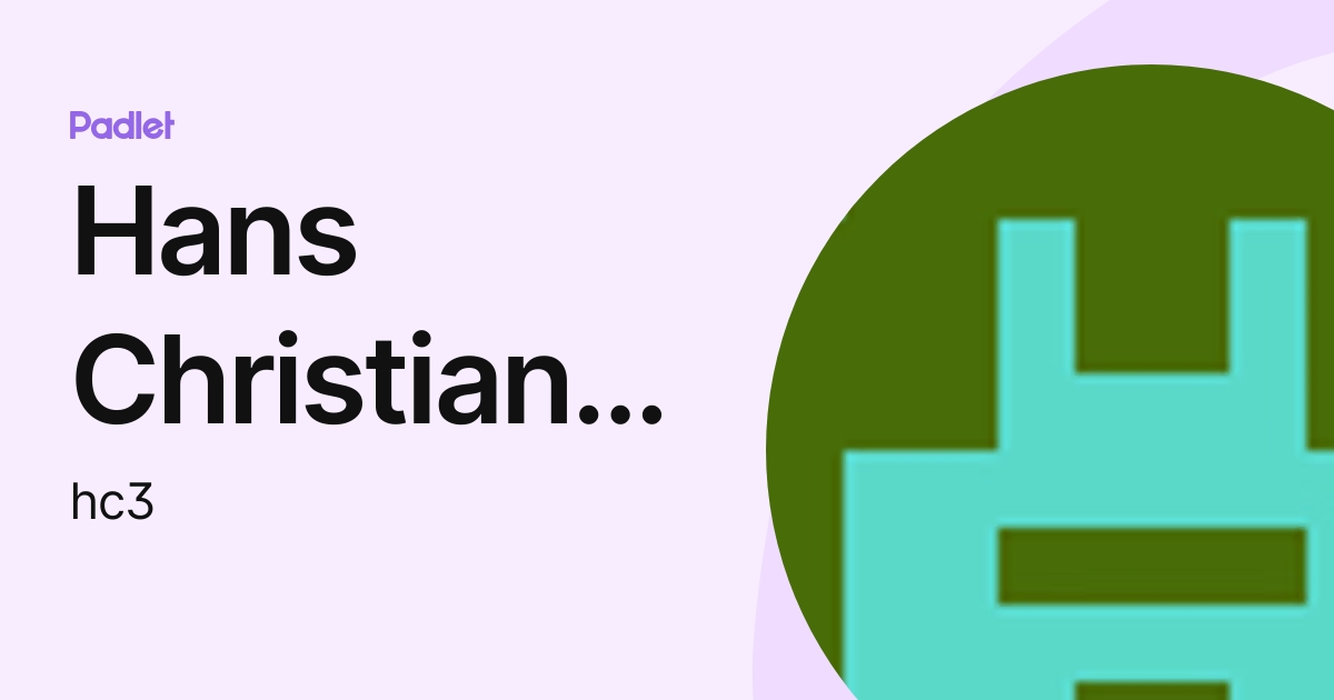 Hans Christian Simonsen (hc3) profile | Padlet