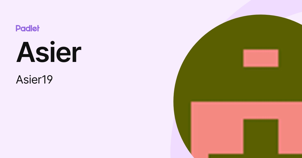 Asier (Asier19) profile | Padlet