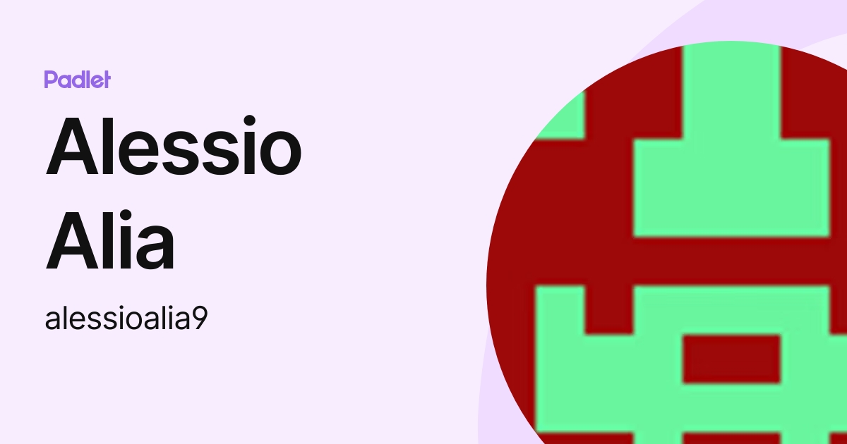 Alessio Alia (alessioalia9) profile | Padlet