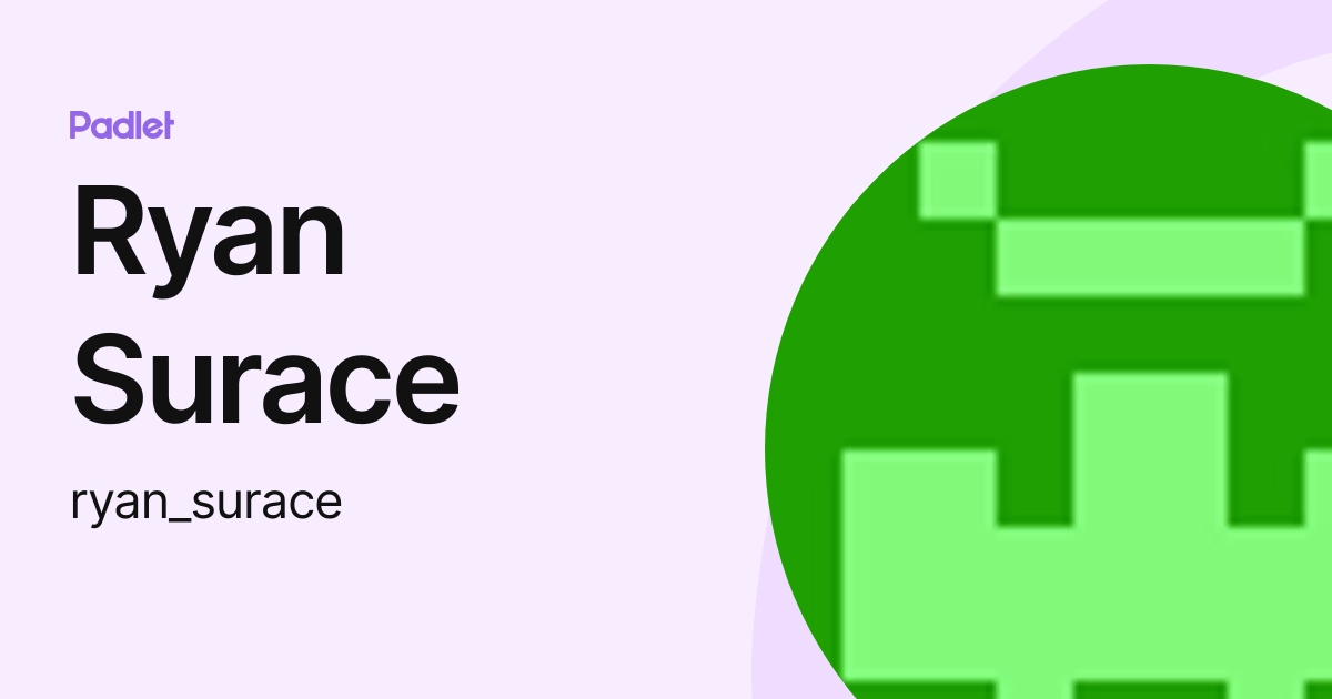 Ryan Surace Ryan Surace Profile Padlet