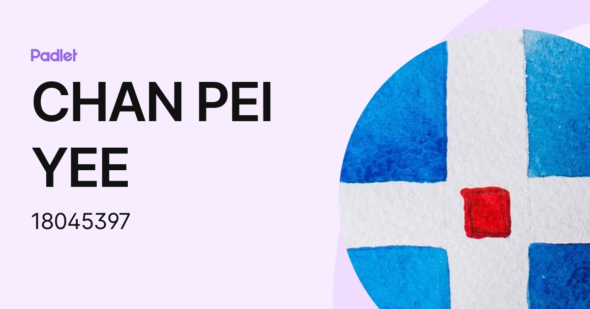 CHAN PEI YEE (18045397) profile | Padlet
