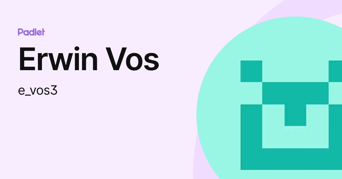 Erwin Vos (e_vos3) profile | Padlet