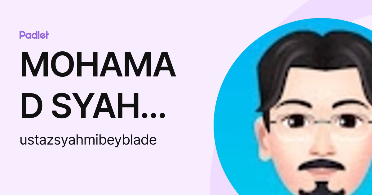 MOHAMAD SYAHMI BIN HARUN @ USTAZ SYAHMI BEYBLADE (USB ...