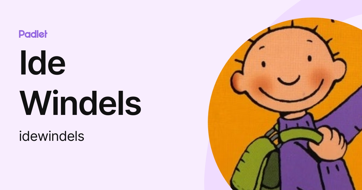 Ide Windels (idewindels) profile | Padlet