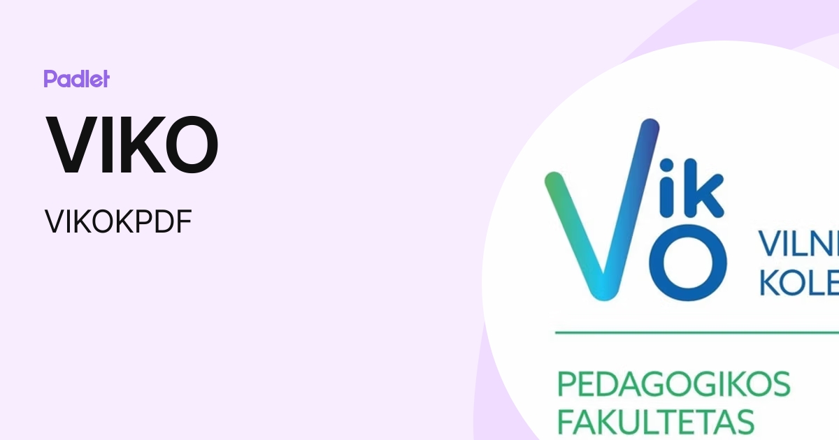 VIKO (VIKOKPDF) profile | Padlet