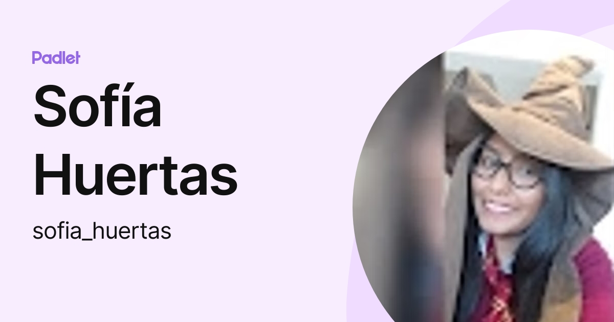 Sofía Huertas (sofia_huertas) profile | Padlet
