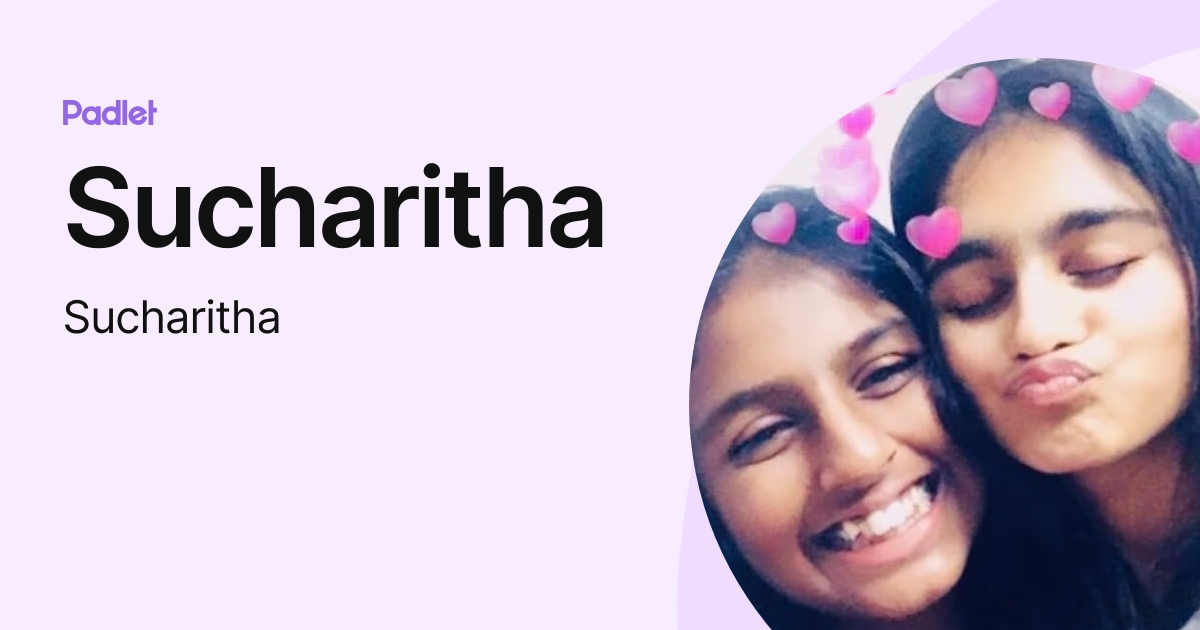 Sucharitha (Sucharitha) profile | Padlet