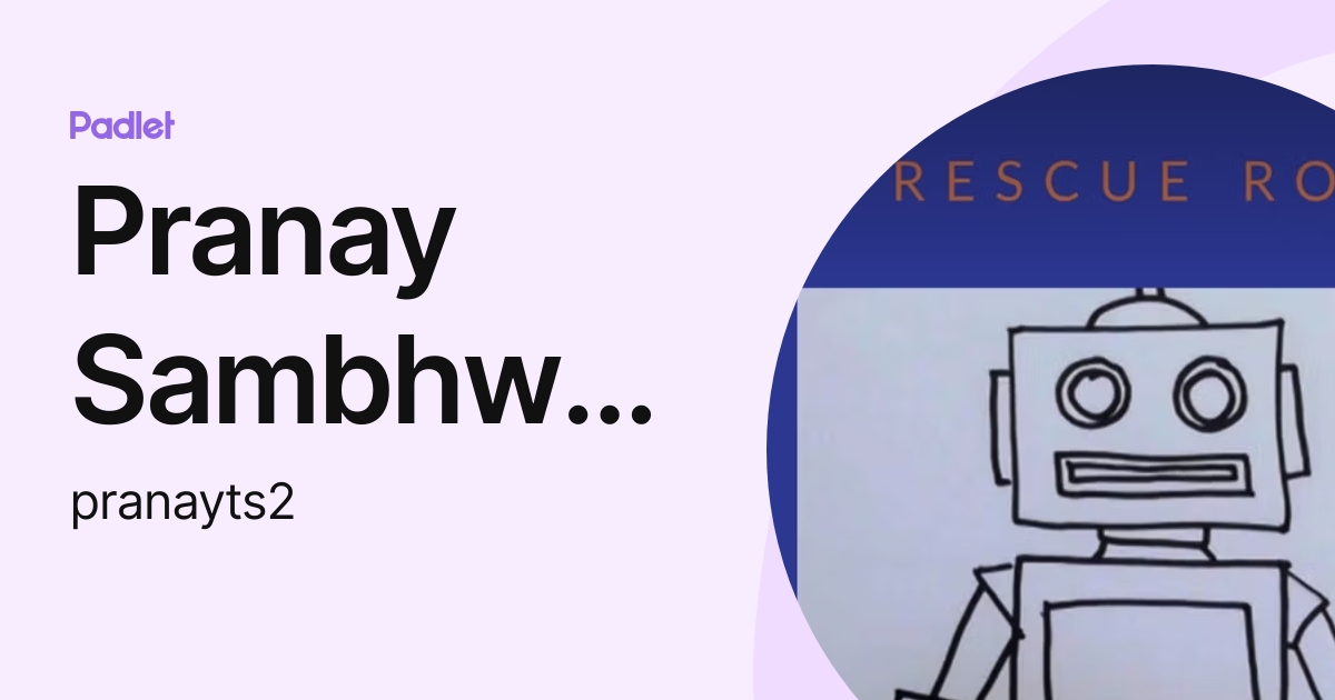 Pranay Sambhwani (pranayts2) profile | Padlet