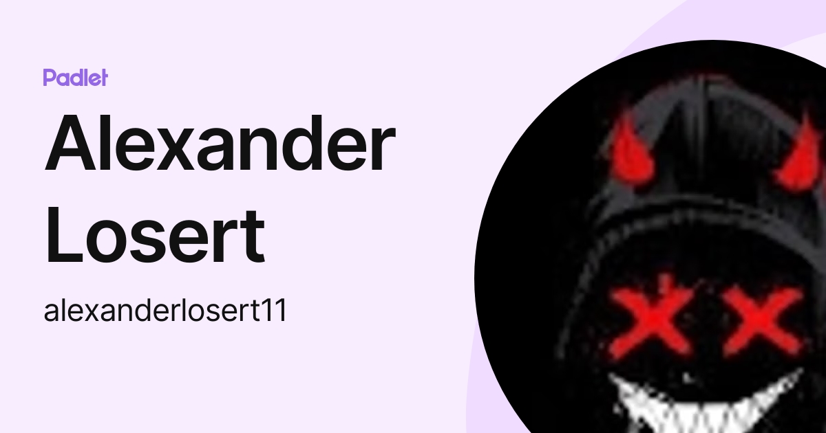 Alexander Losert (alexanderlosert11) profile | Padlet