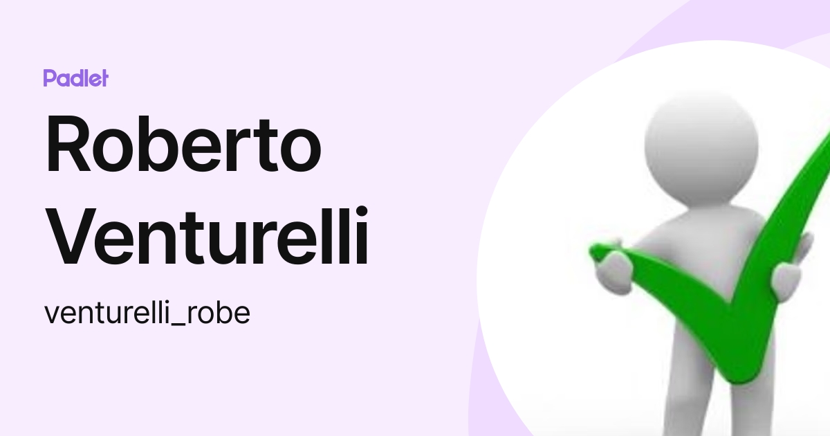 Roberto Venturelli (venturelli_robe) profile | Padlet