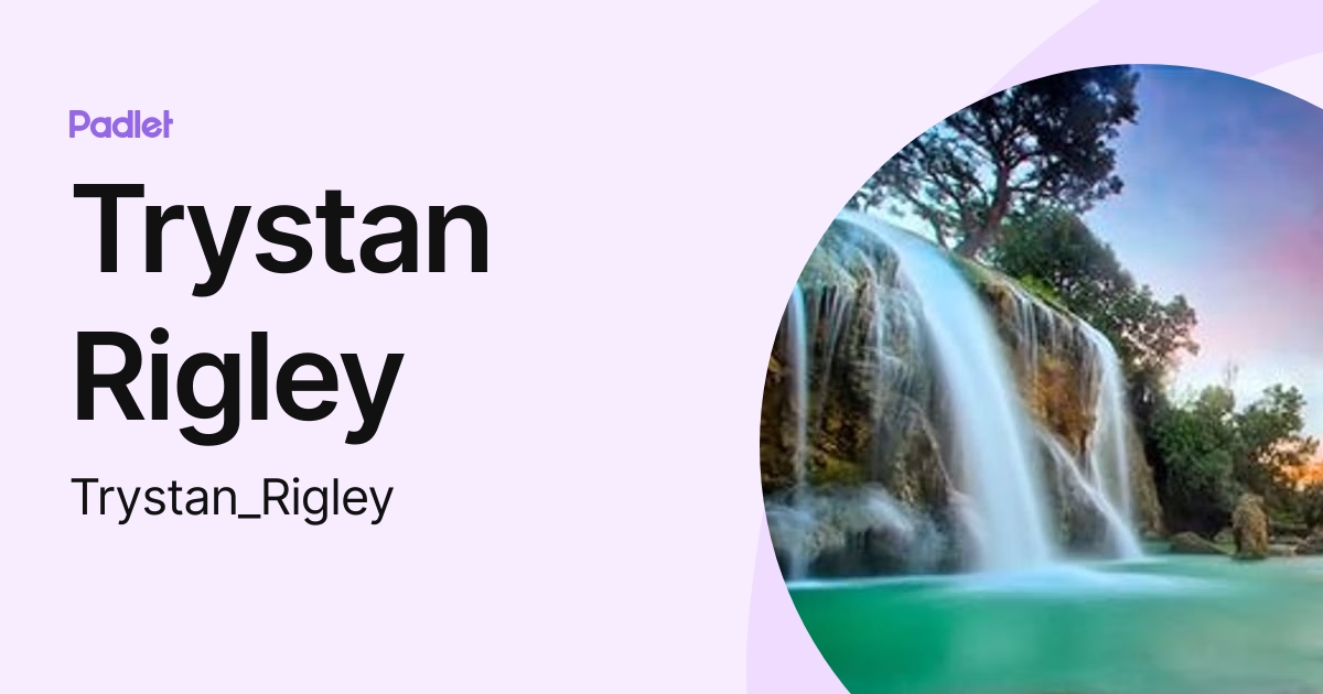 Trystan Rigley (Trystan_Rigley) profile | Padlet