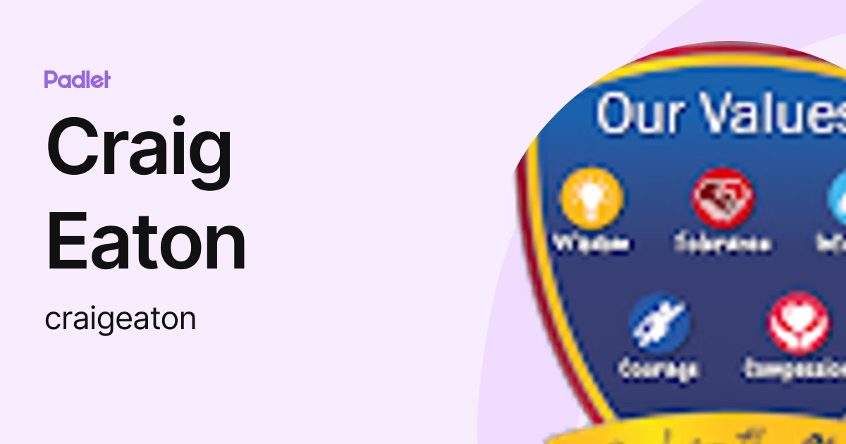 Craig Eaton (craigeaton) profile | Padlet