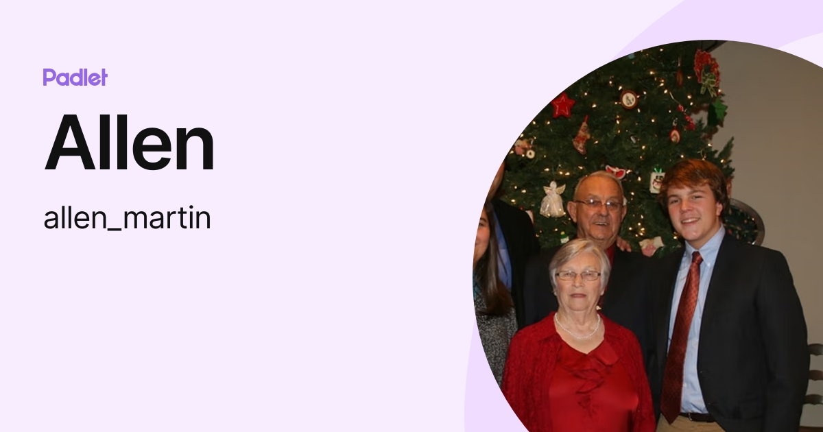 Allen (allen_martin) profile | Padlet