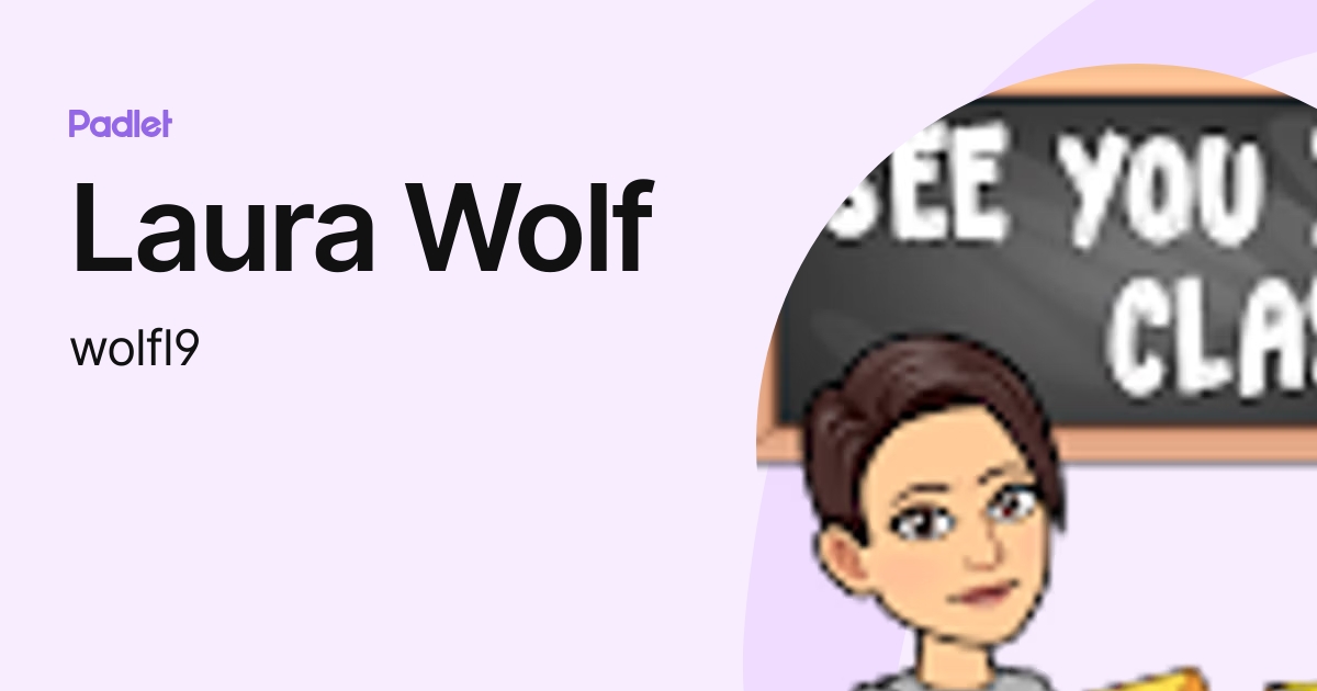 Laura Wolf (wolfl9) profile | Padlet