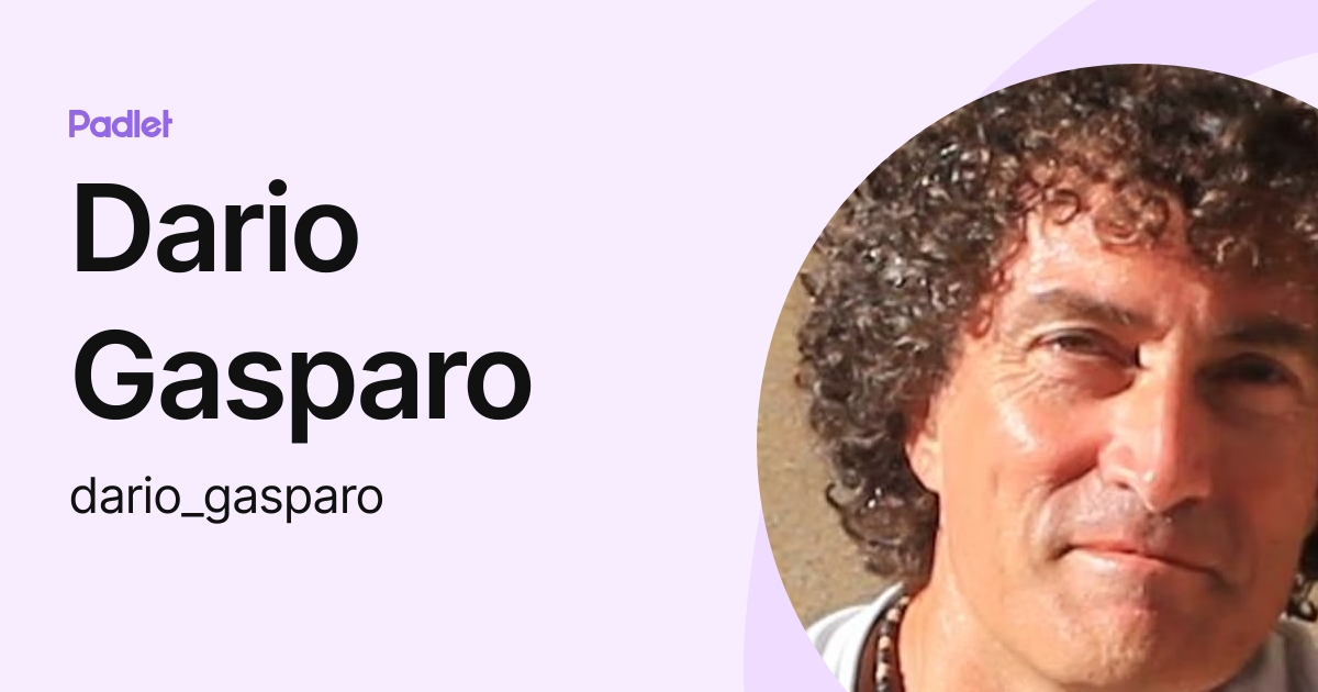 Dario Gasparo (dario_gasparo) profile | Padlet