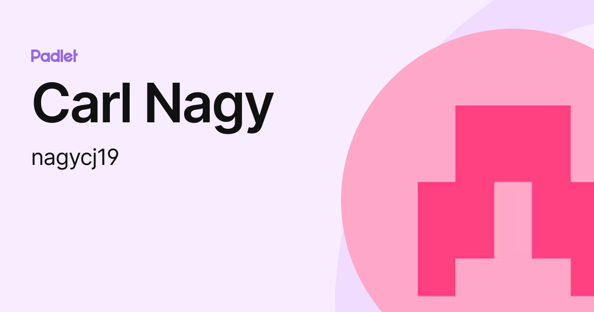 Carl Nagy (nagycj19) profile | Padlet