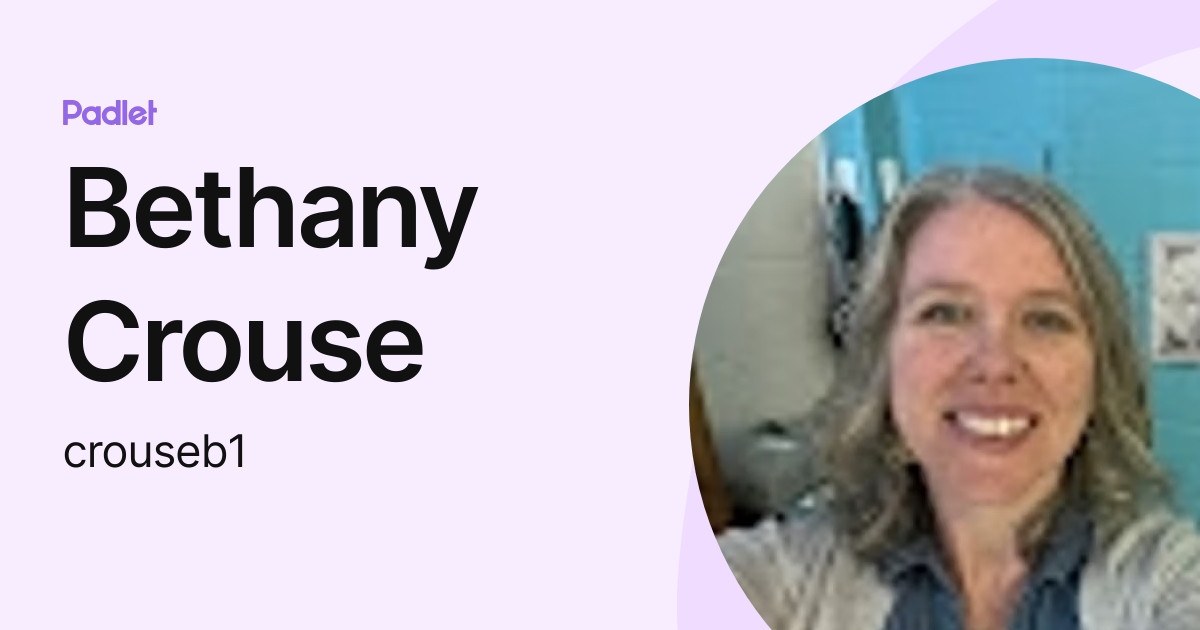 Bethany Crouse (crouseb1) profile | Padlet