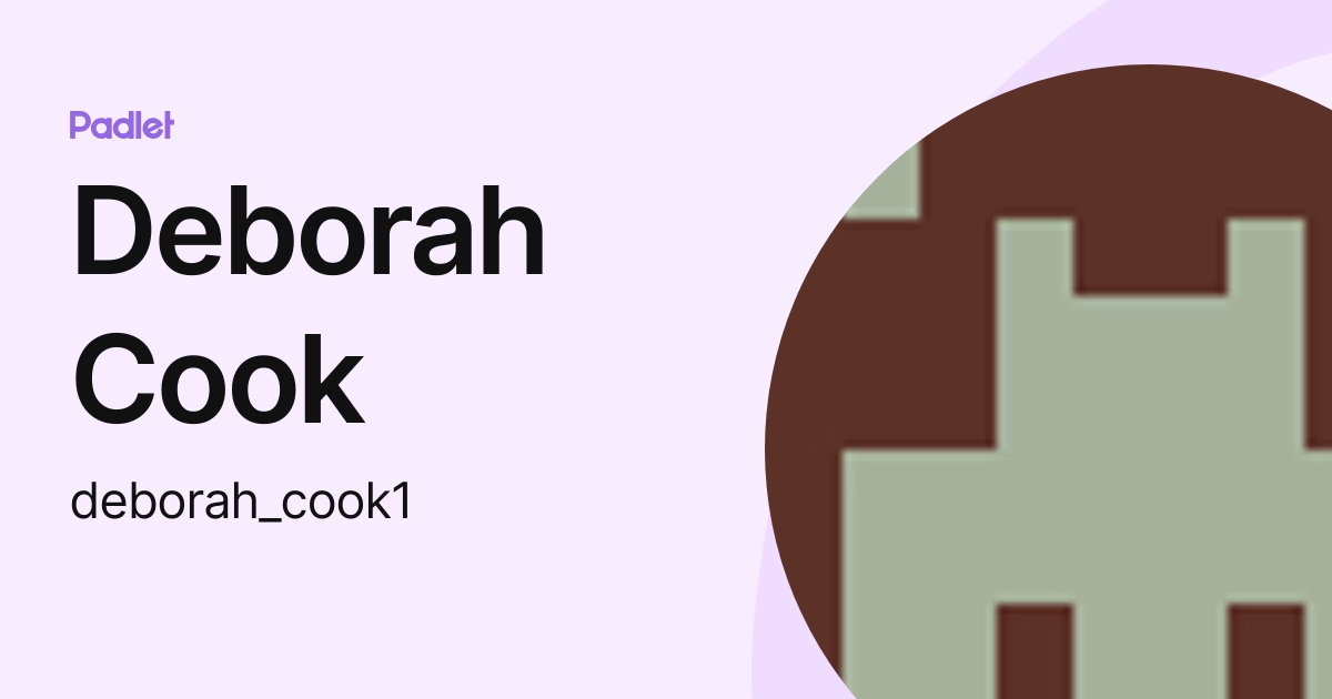 Deborah Cook (deborah_cook1) profile | Padlet