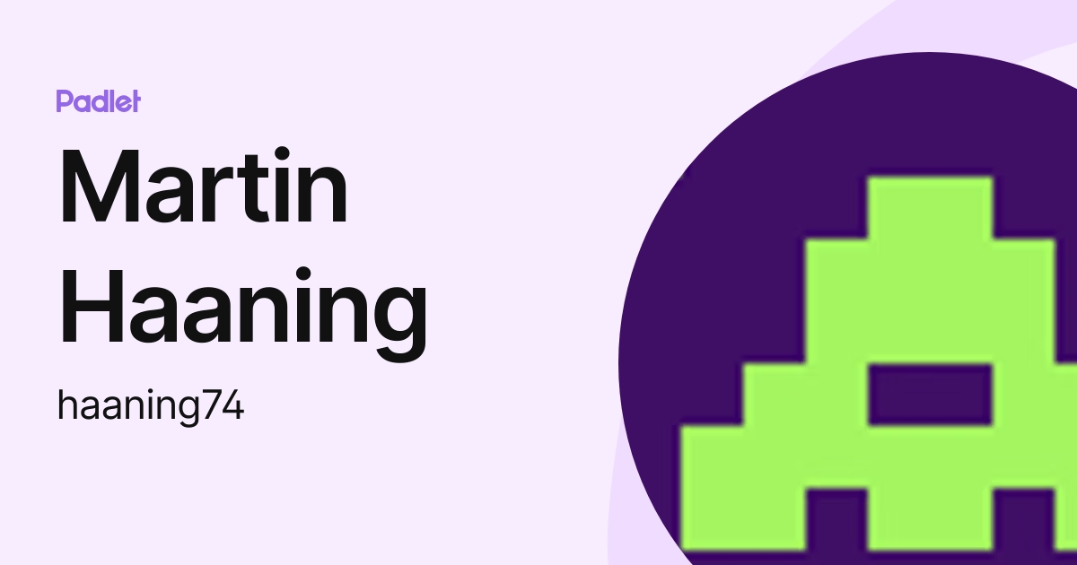Martin Haaning (haaning74) profile | Padlet
