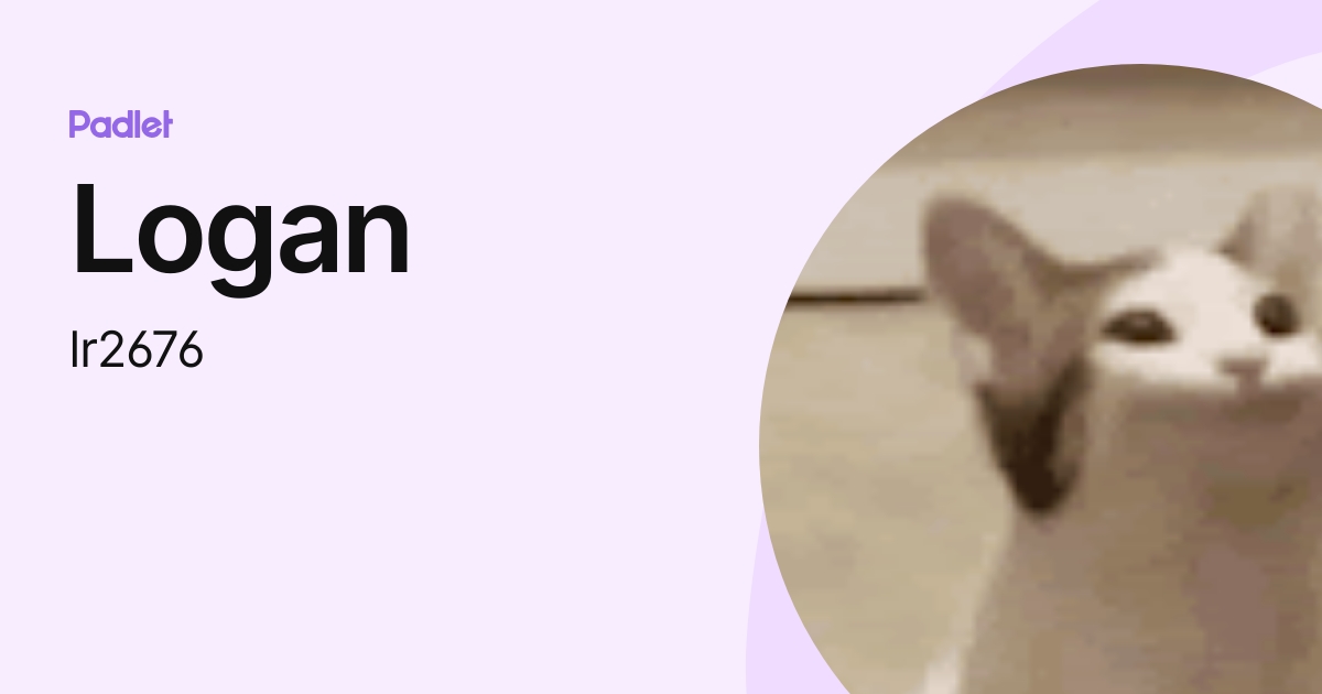 Logan (lr2676) profile | Padlet