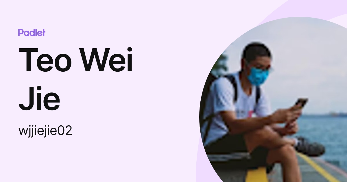 Teo Wei Jie (wjjiejie02) profile | Padlet