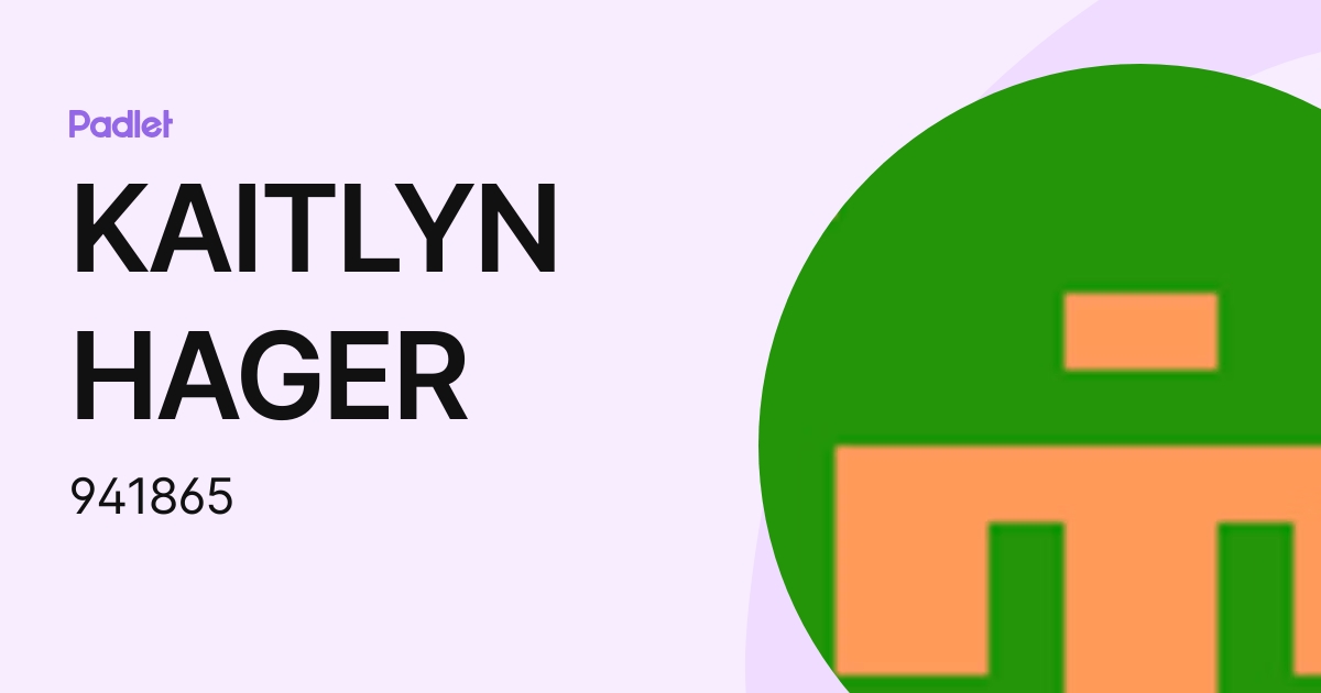 KAITLYN HAGER (941865) profile | Padlet