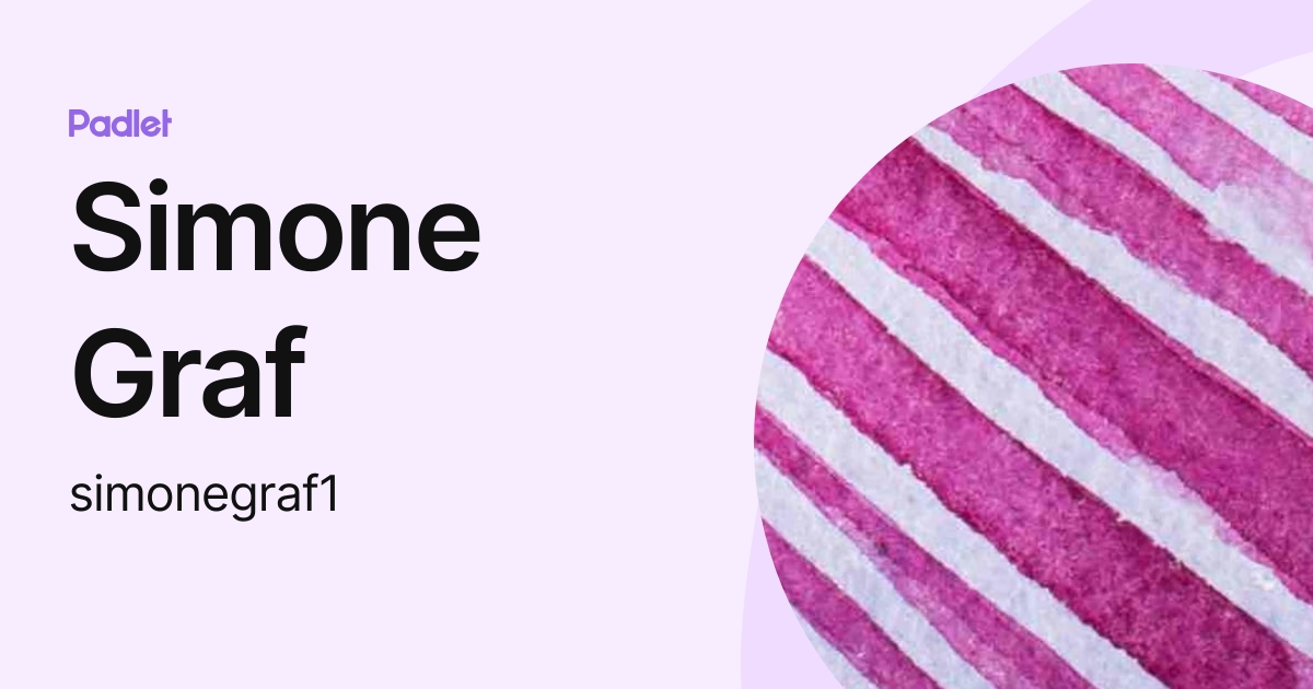 Simone Graf (simonegraf1) profile | Padlet