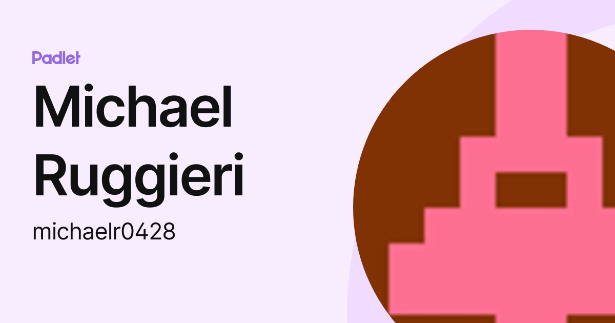 Michael Ruggieri (michaelr0428) profile | Padlet