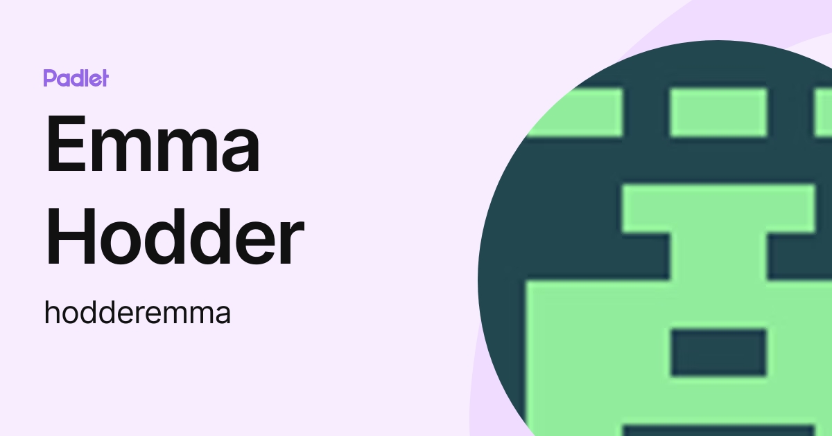 Emma Hodder (hodderemma) profile | Padlet