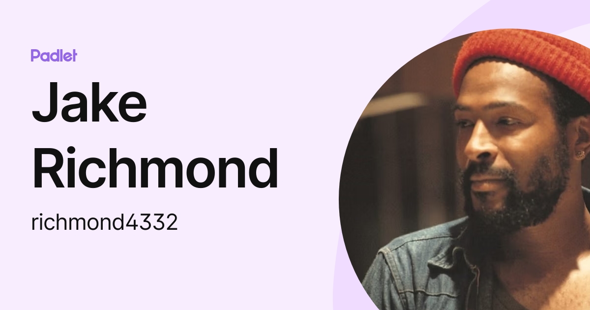 Jake Richmond (richmond4332) profile | Padlet