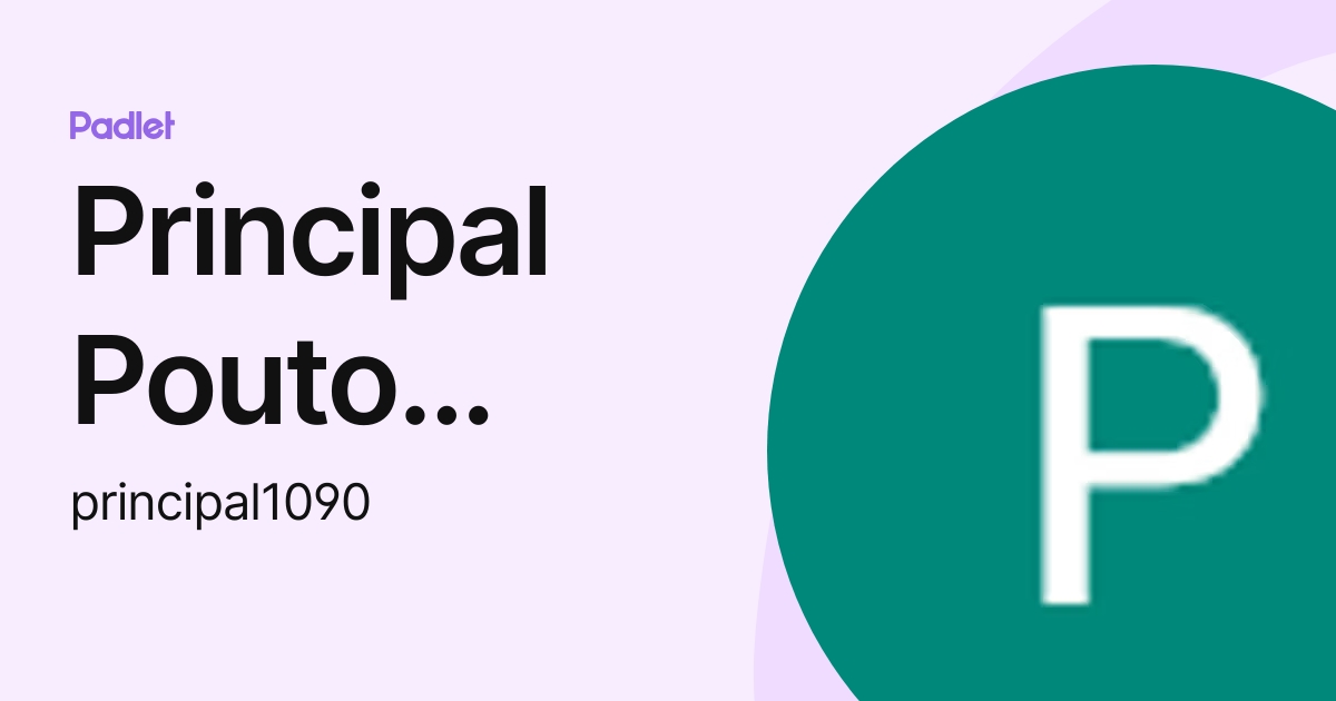 Principal Pouto School (principal1090) profile | Padlet