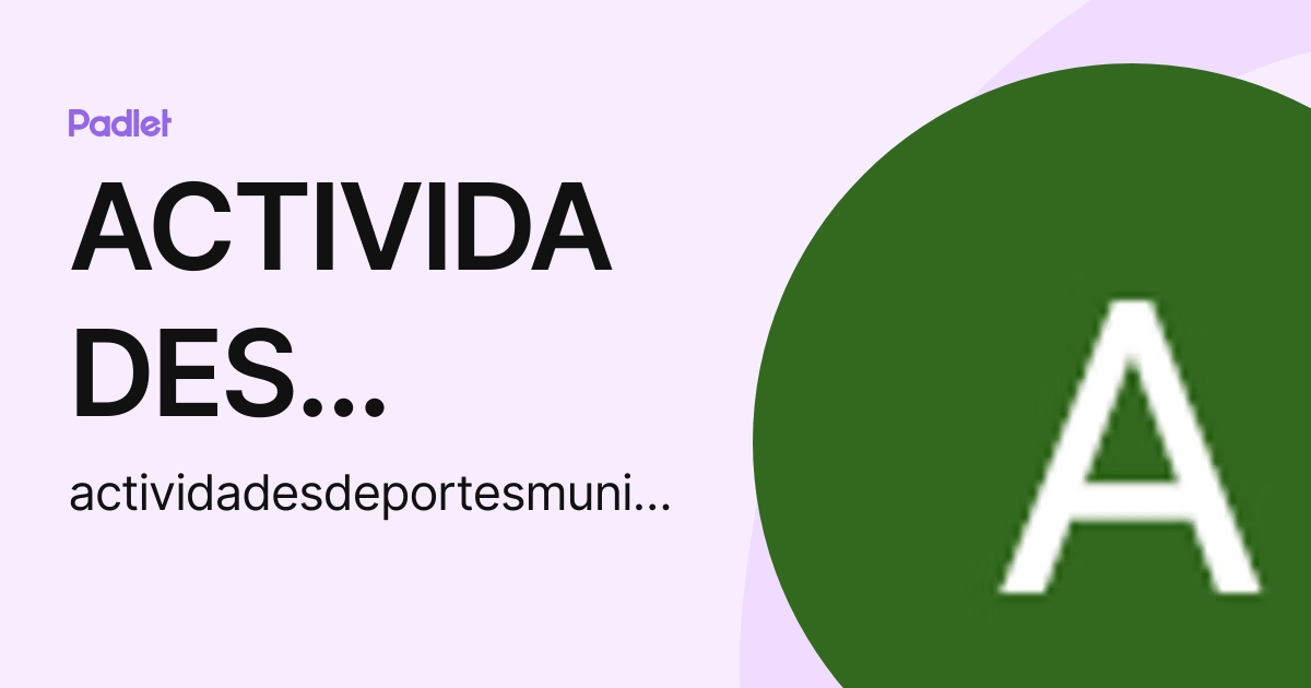 ACTIVIDADES DEPORTES ALACANT (actividadesdeportesmunicipales) profile ...