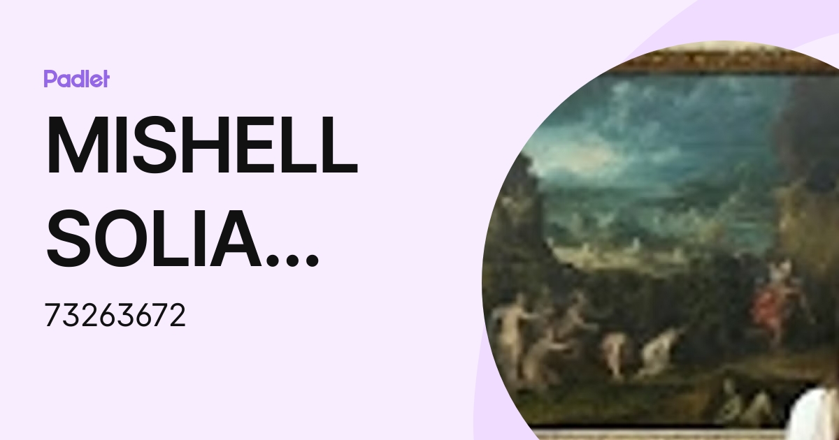 MISHELL SOLIA TEJEDA ROSALES (73263672) profile | Padlet