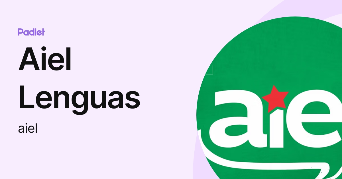 Aiel Lenguas (aiel) profile | Padlet