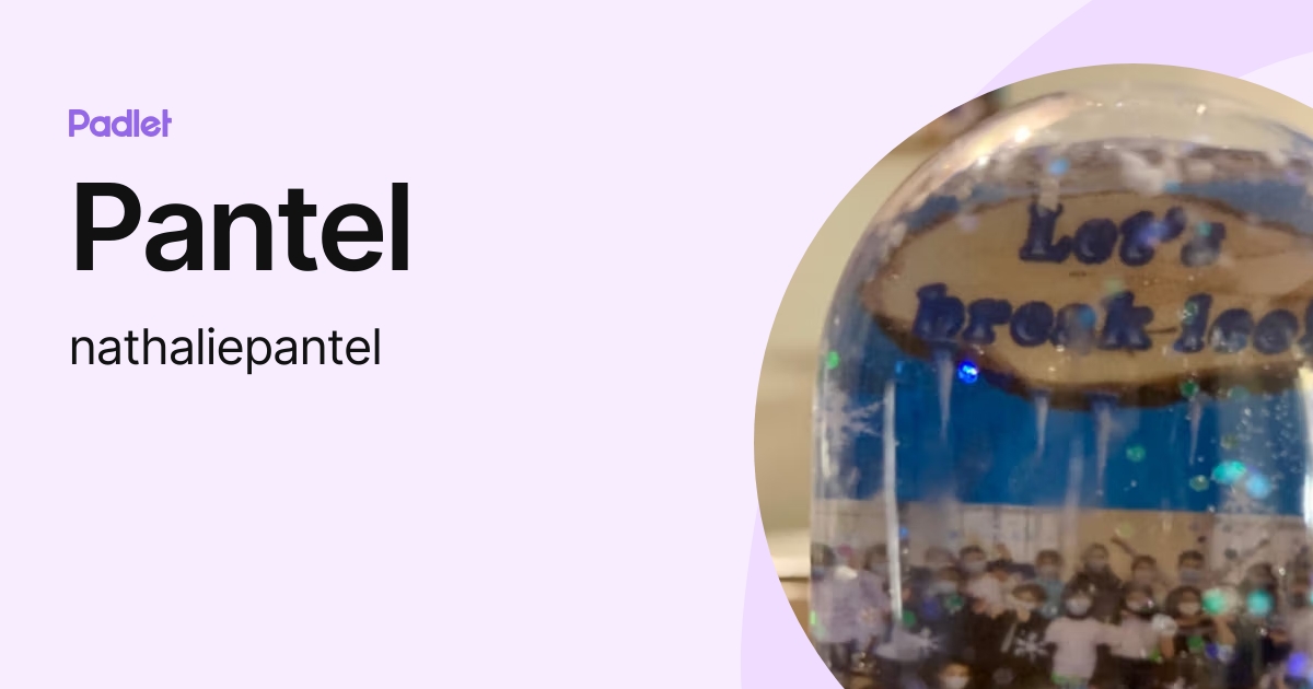 Pantel (nathaliepantel) profile | Padlet