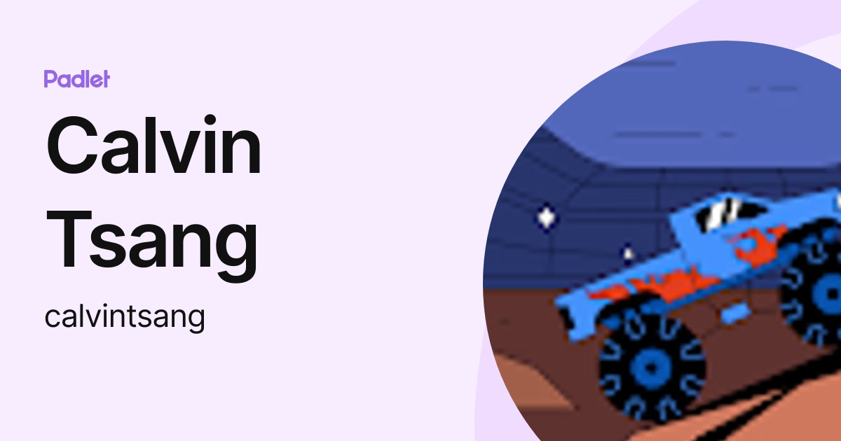 Calvin Tsang (calvintsang) profile | Padlet