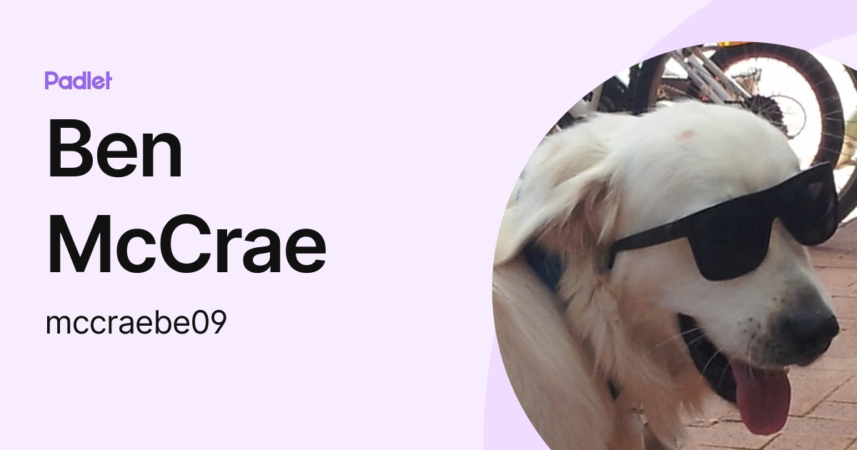 Ben McCrae (mccraebe09) profile | Padlet