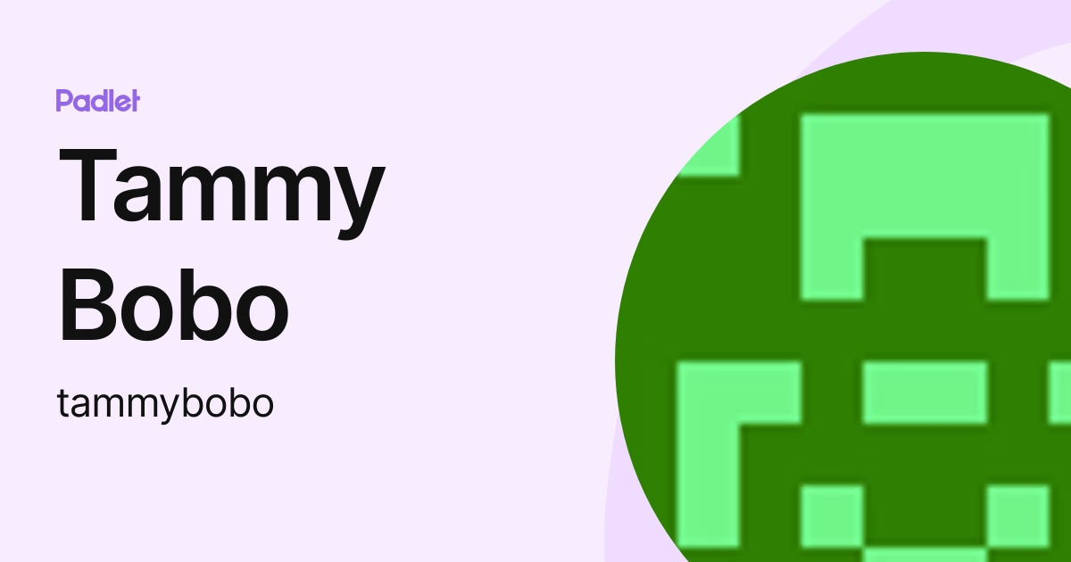 Tammy Bobo (tammybobo) profile | Padlet