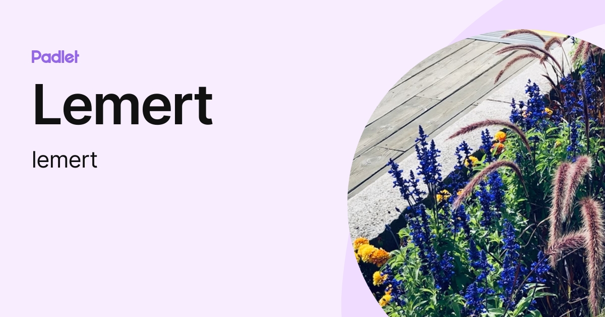 Lemert (lemert) profile | Padlet