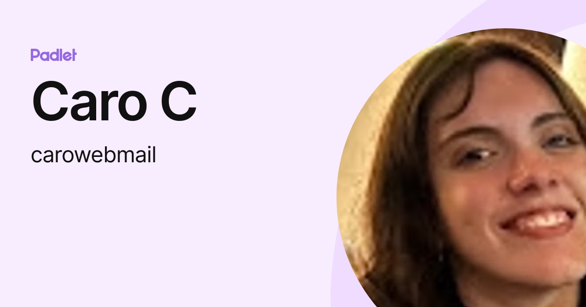 Caro C (carowebmail) profile | Padlet