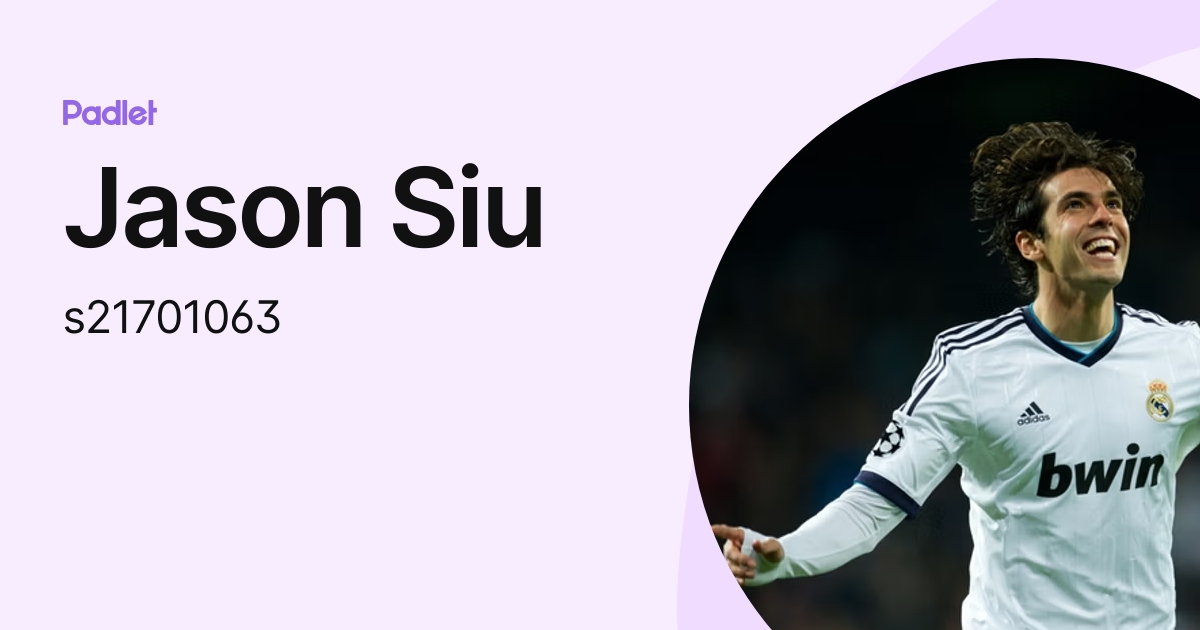 Jason Siu (s21701063) profile | Padlet