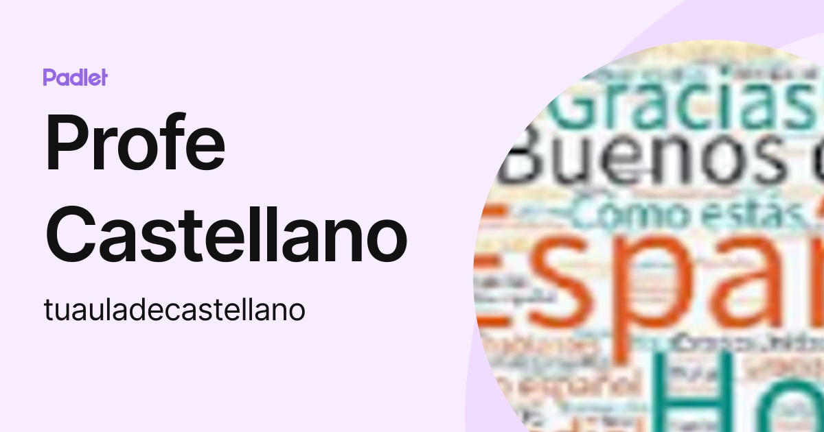 Profe Castellano (tuauladecastellano) profile | Padlet