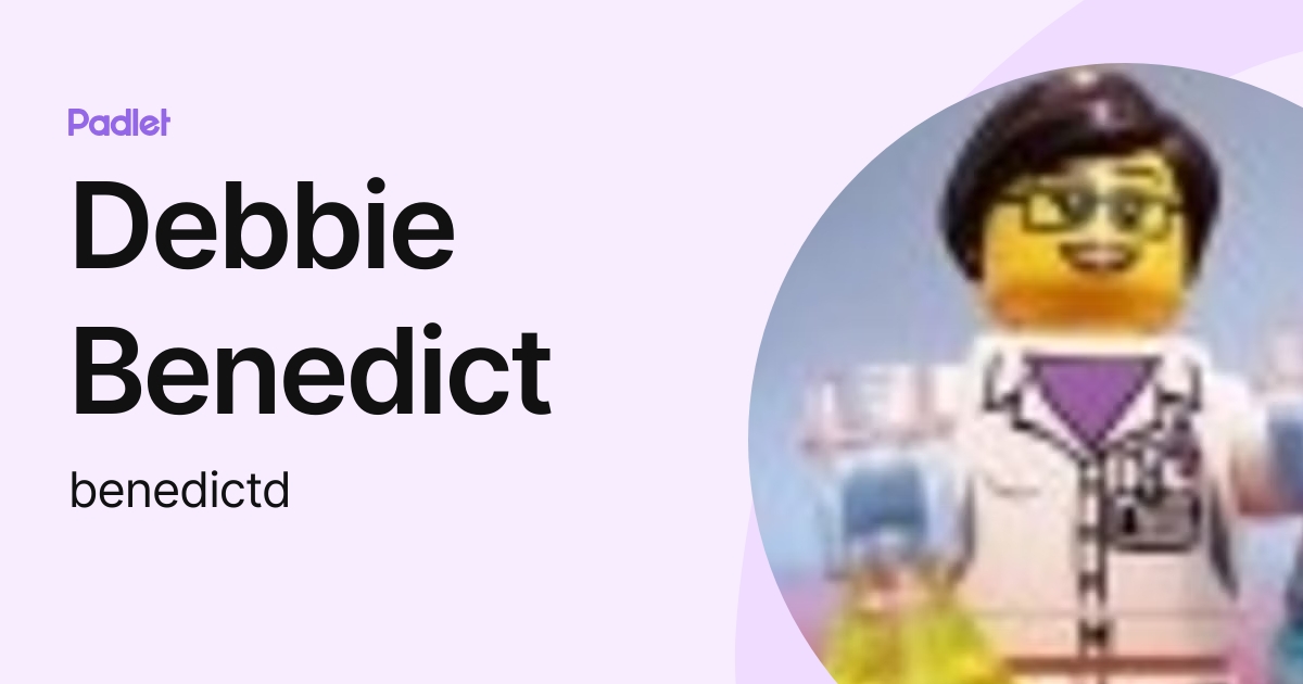 Debbie Benedict (benedictd) profile | Padlet